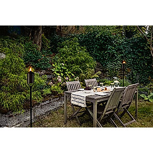 TIKI Brand 1121124 Simply Metal Easy Install 4pk Torch, Bronze