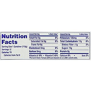 Dole Fruit Bowls Mandarin Oranges in 100% Juice Snacks, 4oz 12 Total Cups, Gluten & Dairy Free, Bulk Lunch Snacks for Kids & Adults