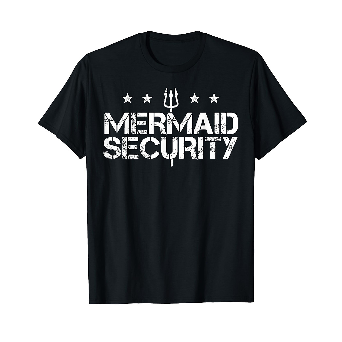 Merman Mermaid Security T-Shirt Funny Swimming Gift T-Shirt