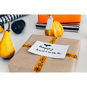 6PCS Satin Ribbons - Halloween Decor Ribbons for Party, Carnival, Gift Wrap, Hanging Decoration - Indoor/Outdoor Craft Supplies - 5 Yards