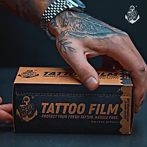 Sorry Mom Tattoo Aftercare Bandage (40ft x 6in) Clear Tattoo Bandage Waterproof, Adhesive Tattoo Wrap Bandage - Tattoo Healing Wrap - Tattoo Film Protection - Second Skin Tattoo Cover