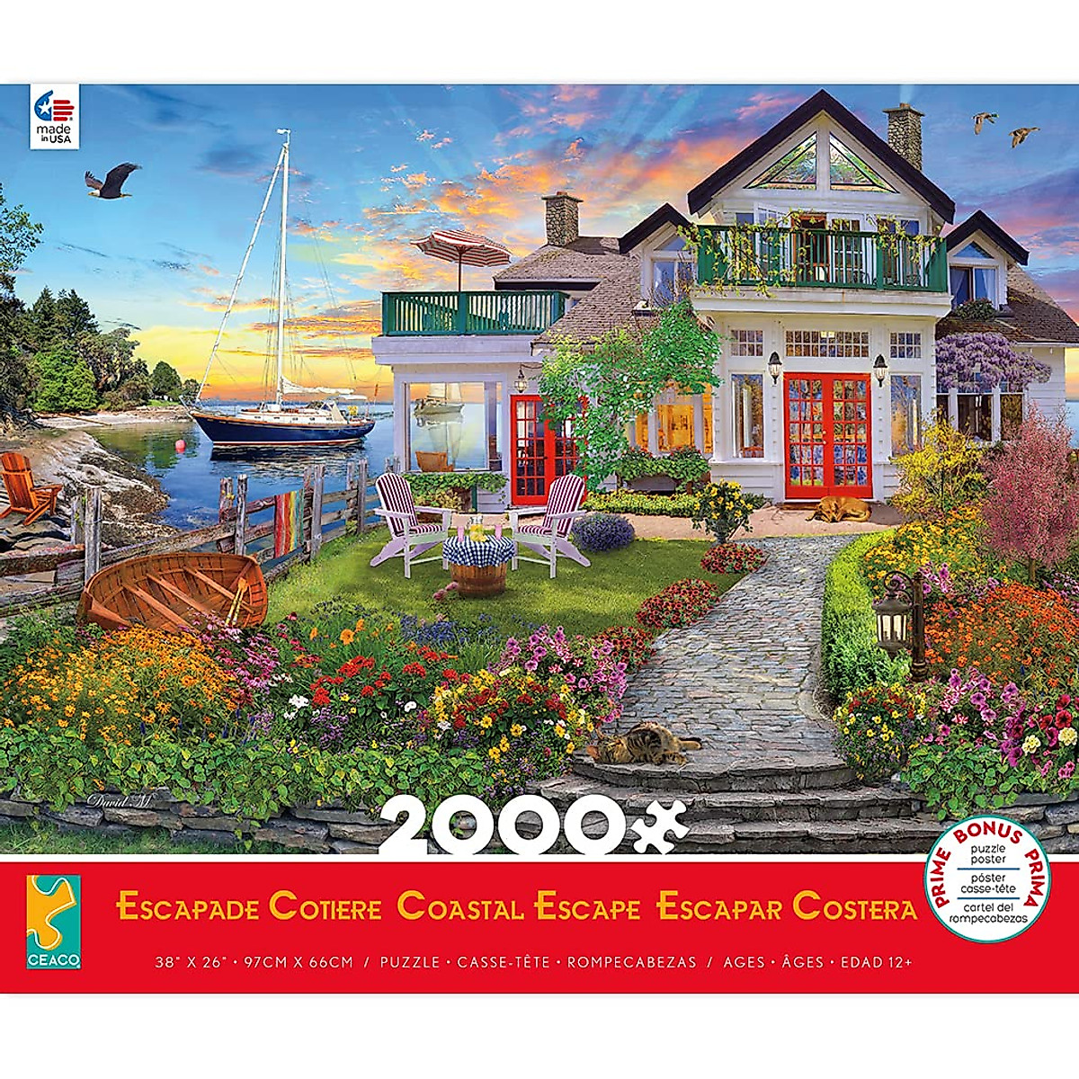 Ceaco - David Maclean - Coastal Escape - 2000 Piece Jigsaw Puzzle