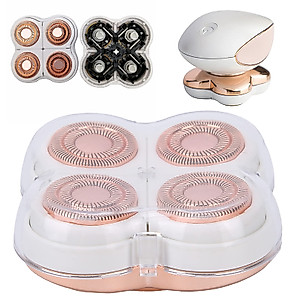 Hair Remover Replacement Head, Women's Electric Shaver Replacement Heads Hair Remover Body Hair Shaver Machine Head Rose Gold