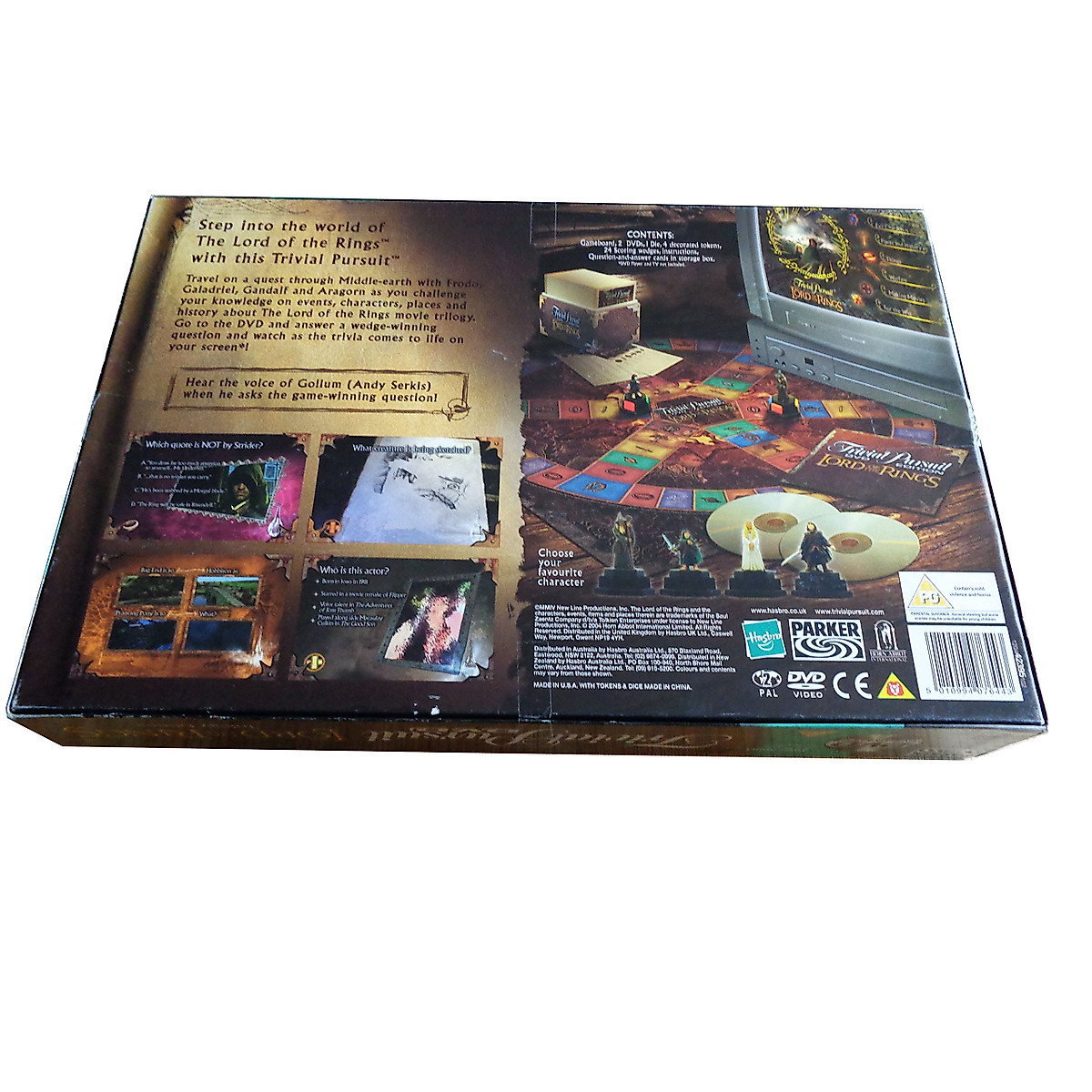 Hasbro Lord Of The Rings Trivial Pursuit - Dvd Game