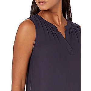 Amazon Essentials Women's Sleeveless Woven Shift Dress, Navy, XX-Large