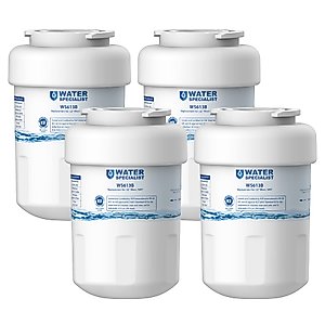 Waterspecialist WS613B Replacement for GE® MWF®, SmartWater® MWFP, MWFA, GWF, HDX FMG-1, WFC1201, GSE25GSHECSS, RWF1060 Refrigerator Water Filter4 Filters