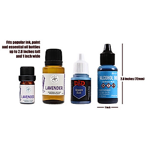 2TUFF Alcohol Ink Storage Case and Paint Carry Case - Fits up to 60 Bottles - Alcohol Ink Case and Miniature Paint Organizer for Ink and Paints with Foam Insert and Inner Storage Pocket