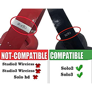 Solo3 Headband Replacement Parts Accessories Solo2 Headband Repair Kit Compatible with Solo 3.0 Solo 2.0 Wireless Top Headband