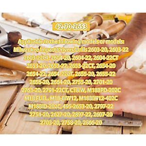 6 Pack 42-70-2653 M18 Fuel Belt Clip/Hook for Milwaukee Work Tool 2604-20, 2604-22, 2604-22CT, 2797-22