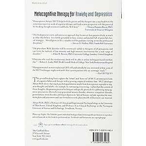 Metacognitive Therapy for Anxiety and Depression