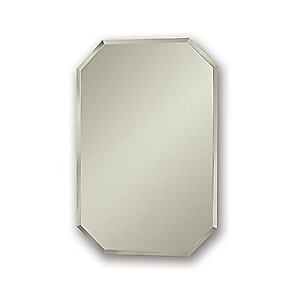 Jensen 1454X Octagon Bevel Mirror Medicine Cabinet, 18" x 27"