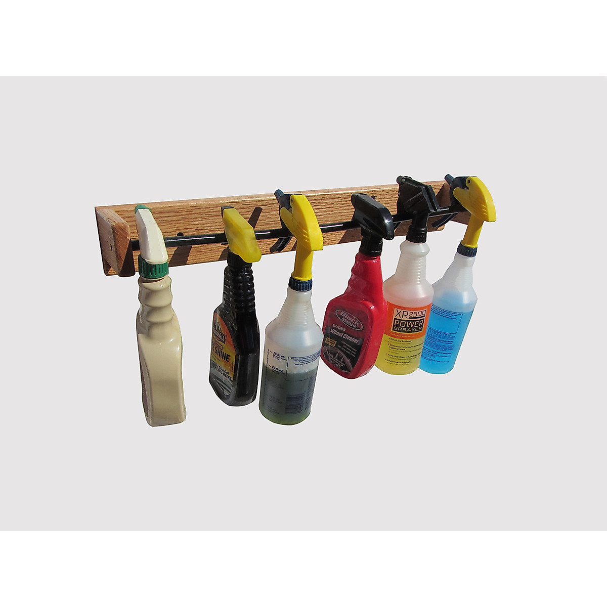 KR Ideas Standard Spray Bottle Rack, 24" Long (Made in The USA)