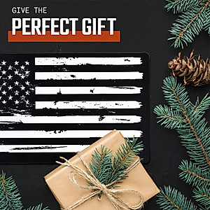 Ultimate Rifle Build Gun Cleaning Mat - Non-Slip Pad with Distressed US Flag Design for Gun Cleaning Supplies- Large (28x16”)