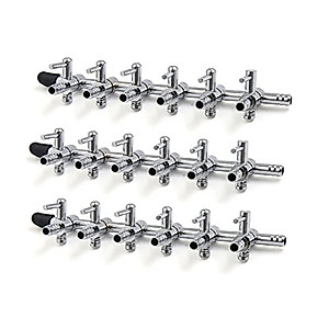 uxcell® 3Pcs Stainless Steel 6 Way Air Flow Branch Outlet Control Valve for Aquarium