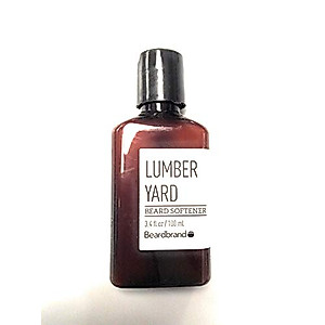 Beardbrand Beard Softener for Men [AS SEEN ON SHARK TANK] Leave in Beard Conditioner for Men - Hair Detangler & Conditioner with Sandalwood, Cedar Oil & Lumber Yard Scent 3.4 fl oz