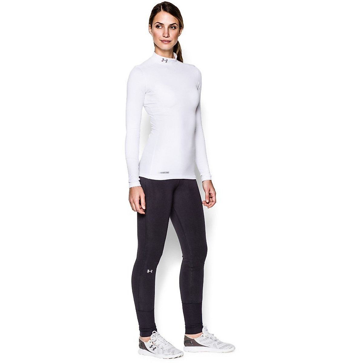 Under Armour Women's UA ColdGear® Authentic Mock XL White