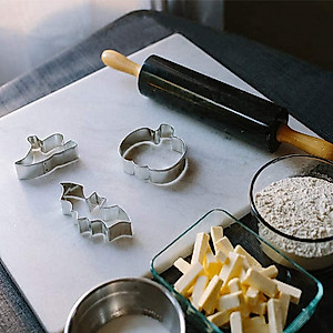 Halloween Cookie Cutters - 5 pieces Cookie Cutters Shape - Pumpkin, Bat, Ghost, Cat and Witch Hat Shapes for Halloween Food Party Decorations