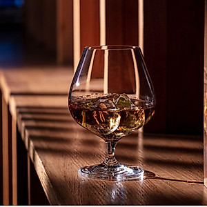 Krosno Brandy Cognac Snifter Glasses | Set of 6 | 18.6 oz | Harmony Collection | Perfect for Home Restaurants and Parties | Dishwasher Safe | Gift Idea | Made in Europe