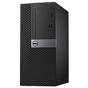 Dell Optiplex 7040 Tower Desktop Computer | Quad Core Intel i7 (3.4) 32GB DDR4 RAM 500GB PCIe M.2 NVMe + 2TB HDD| Windows 10 Professional New 22in LCD Monitor Home or Office PC (Renewed), Black