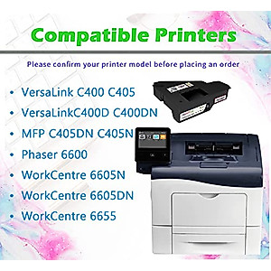 WorkPlus Compatible for Xerox C400 C405 Waste Toner Container 108R01124 Phaser 6600 WorkCentre 6605 6605N 6655 Waste Ink Box, Compatible for Dell C2660dn C2665dnf C3760dn Printer