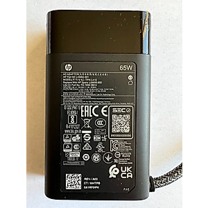 New Replacement HP 65W USB C AC Adapter for HP Spectre 13 x360 2019 13-AP Folio 13-ak0000 Elite x2 1013 G3, Comaptible P/N: L04540-001, L04650-850, PA-1650-38HT, TPN-LA12