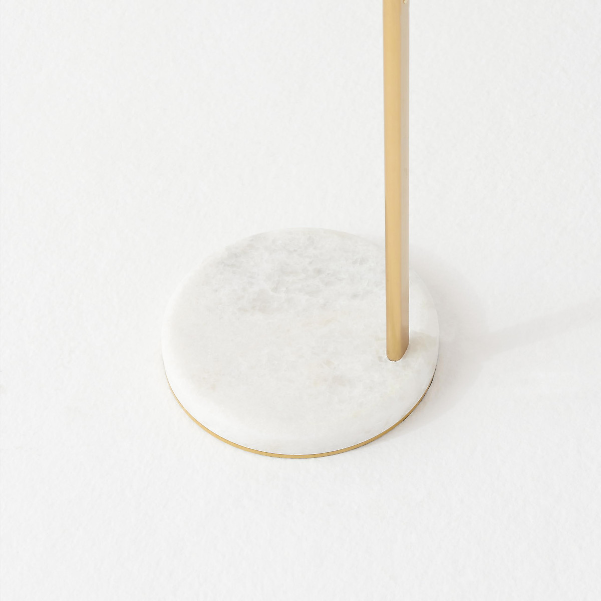 Brightech Luna Drop LED Floor Lamp, Frosted Glass Globe Arcing Living Room Lamp, Mid-Century Modern Standing Lamp for Living Rooms, Boho Rustic Indoor Tall Lamp for Bedrooms & Offices - Brass