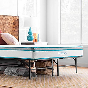 LINENSPA 8 Inch Memory Foam and Innerspring Hybrid Mattress – California King Mattress – Bed in a Box – Medium Firm Mattress