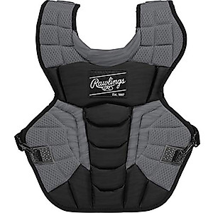 Rawlings | VELO 2.0 Catcher's Chest Protector | Baseball | Adult - 17" | Black/Graphite