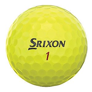 Srixon Z-Star XV 2017 Golf Balls, Yellow (One Dozen)