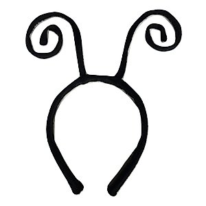 Nicky Bigs Novelties Black Velvet Bug Antenna Headband | Ladybug Bee Insect Hair Band Costume Accessory | Unisex Adult One Size Halloween Accessories