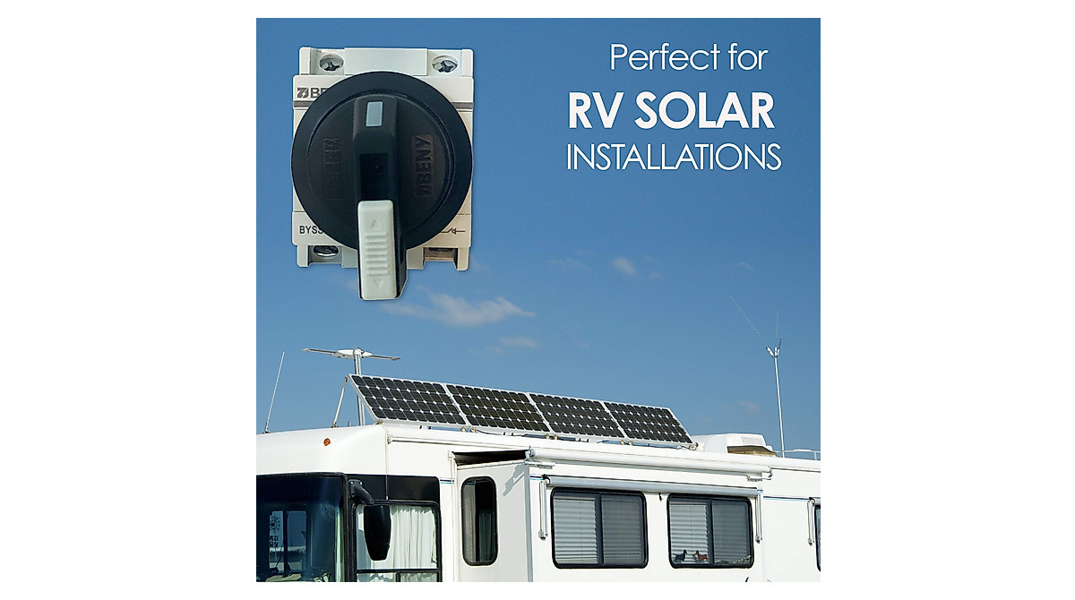 Jonsson 50A 1500V DC Isolator Switch for Solar Applications (Panel ...