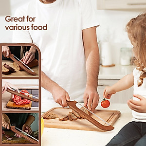 QikFas Sourdough Bread Knife, Bread Bow Knife, Bread Knife for Homemade Bread with Reliable Sourdough Crafting, Ergonomic Handler, Premium Sharpness Blade