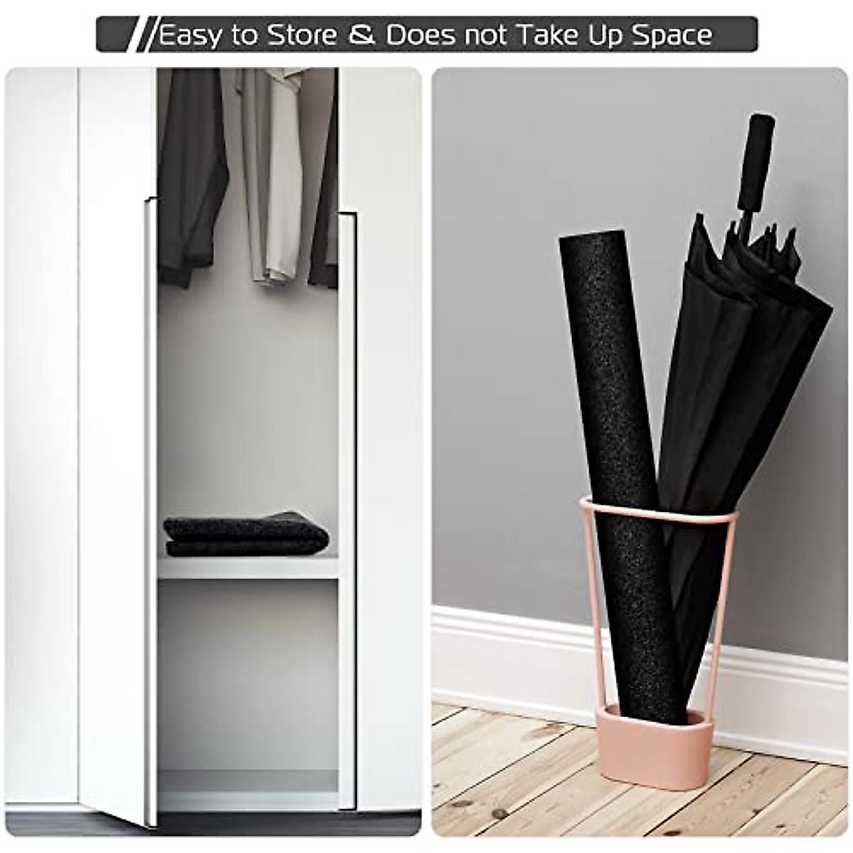 Office Chair Mat for Hardwood Floor, Idrlink 36" × 47" Office Gaming Rolling Floor Mat, Desk Low-Pile Office Rug, Large Anti-Slip Multi-Purpose Hard Floor Mat, Chair Floor Protector for Hardwood Black