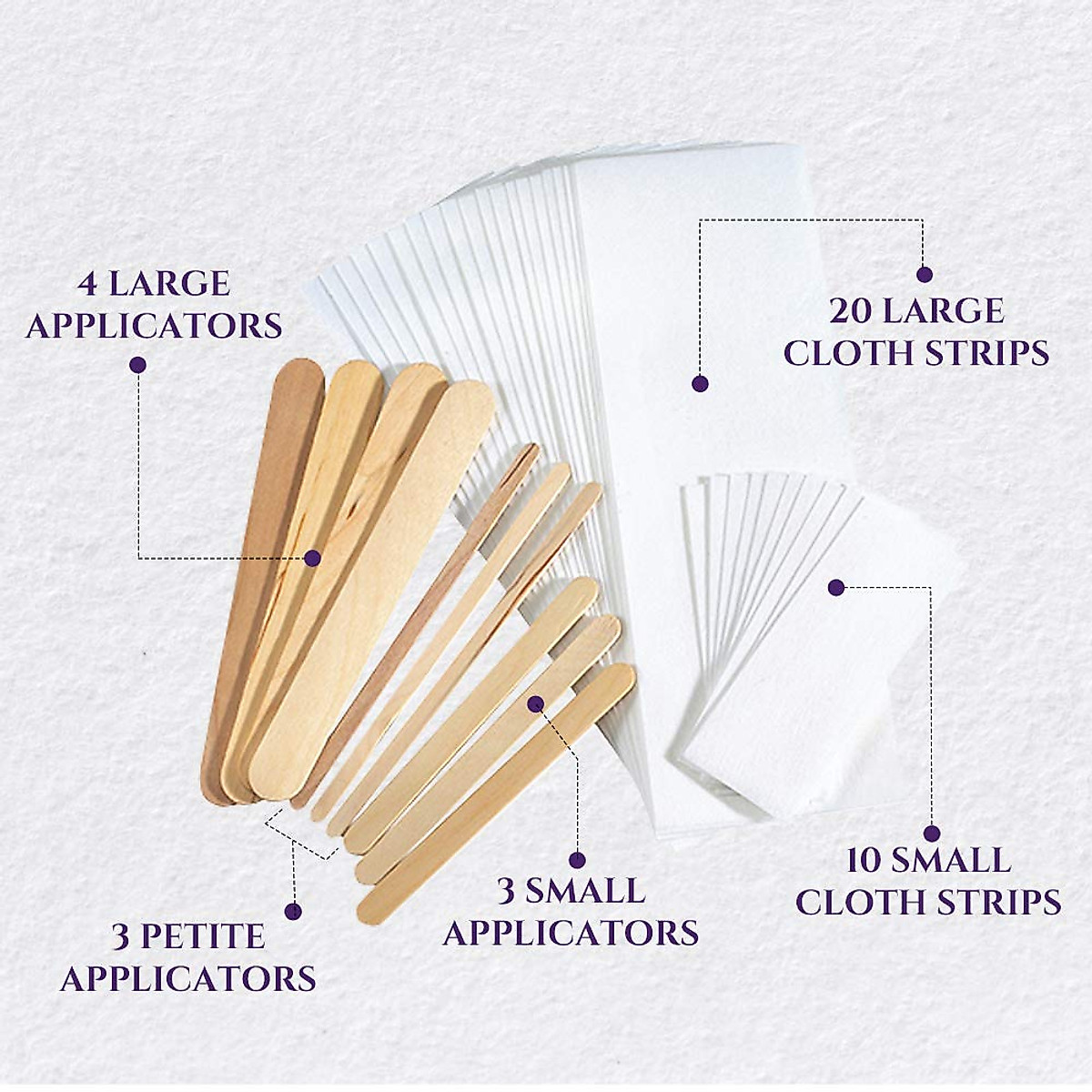 Satin Smooth Natural Muslin Epilating Strips & Applicators Kit, 2 packs