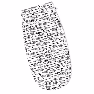 Henry Hunter Baby Swaddle Sack | The Simple Swaddle | Soft Stretchy Cotton Swaddle Blanket for Newborns | Baby Swaddles 0-3 Months, Pack of 3 (Bear | Arrow | Light Heather)