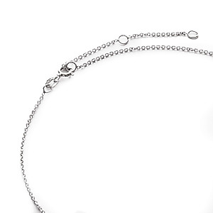 Deidreamers Sterling Silver Side Mini Initial Necklace P