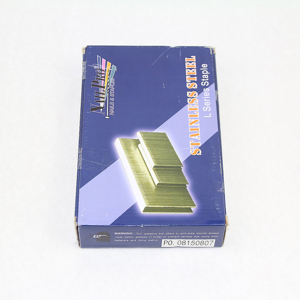 NailPro 1/4" Crown x 1-1/4" Leg Stainless Steel - 5,000 pcs. of "L Series" Staples - JAL15SS