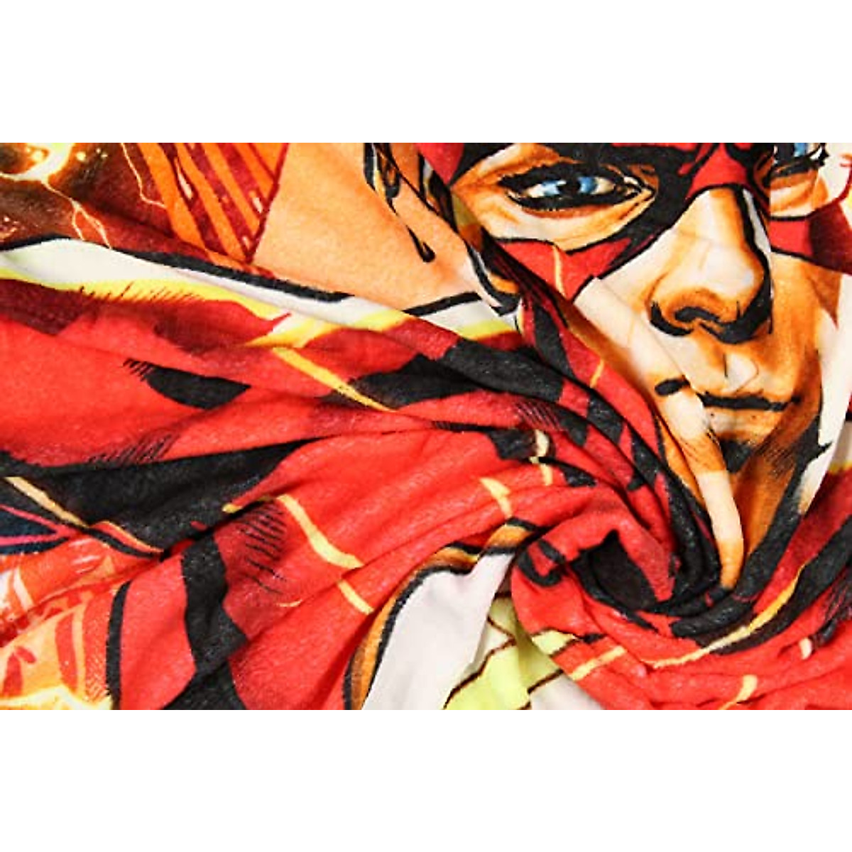 Northwest DC Comics The Flash Running Lightning Superhero Plush Throw Blanket 46' x 60'