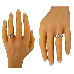 NANA Jewels 2.00ct Pure Brilliance Zirconia Engagement Ring Wedding Set Round Brilliant Cut Lucita Solitaire Silver Size 6