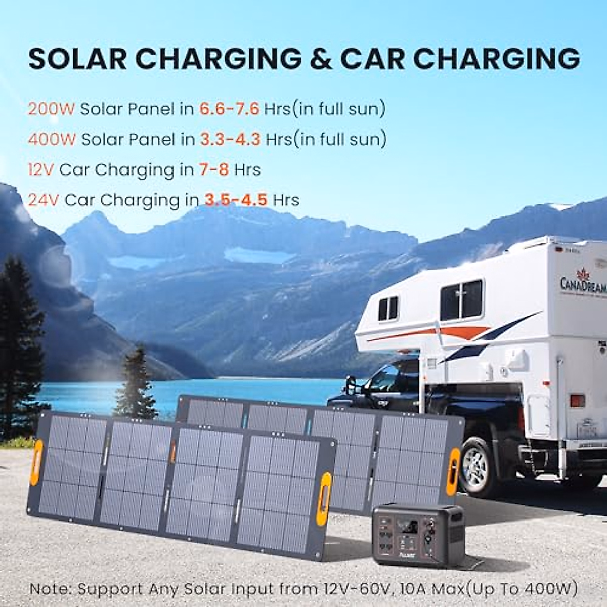 ALLWEI LiFePO4 Solar Generator 1200W(Peak 2400W) with 1 * 200W Solar Panel, Fast Charge in 1.5Hrs, 1008Wh Portable Power Station, 4* AC Outlet, UPS Mode, Outdoor Generator for RV Camping Emergency