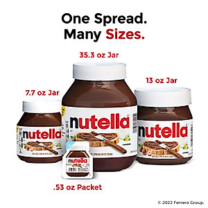 Nutella Hazelnut Spread With Cocoa For Breakfast, 2 Pack, 22.9 Oz Per Jar