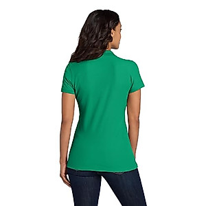 Port Authority Ladies Core Classic Pique Polo, Bright Kelly Green, XX-Large