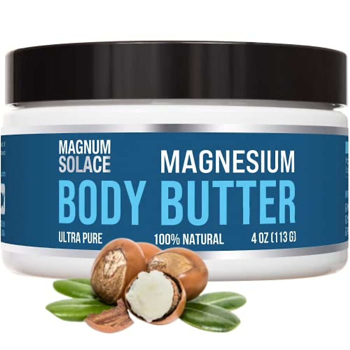 Magnesium Body Butter - Scrub and Moisturizer - Magnesium Lotion Alternative with Mango, Shea, Grapeseed & Magnesium Oil - Unscented