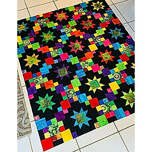 HANPATQUI 200PCS 4 x 4 inch Solid 100% Cotton Fat Quarters Fabric for Sewing and Quilting Bundles Precut Fabric Square for DIY Craft Patchwork