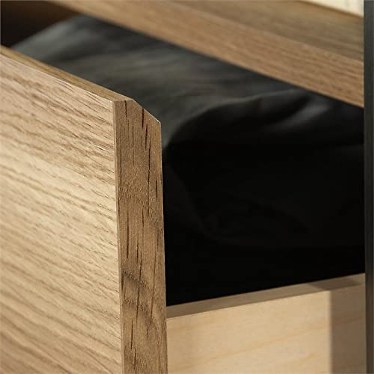 Sauder Acadia Way Modern 6-Drawer Dresser in Raven Oak, Raven Oak Finish