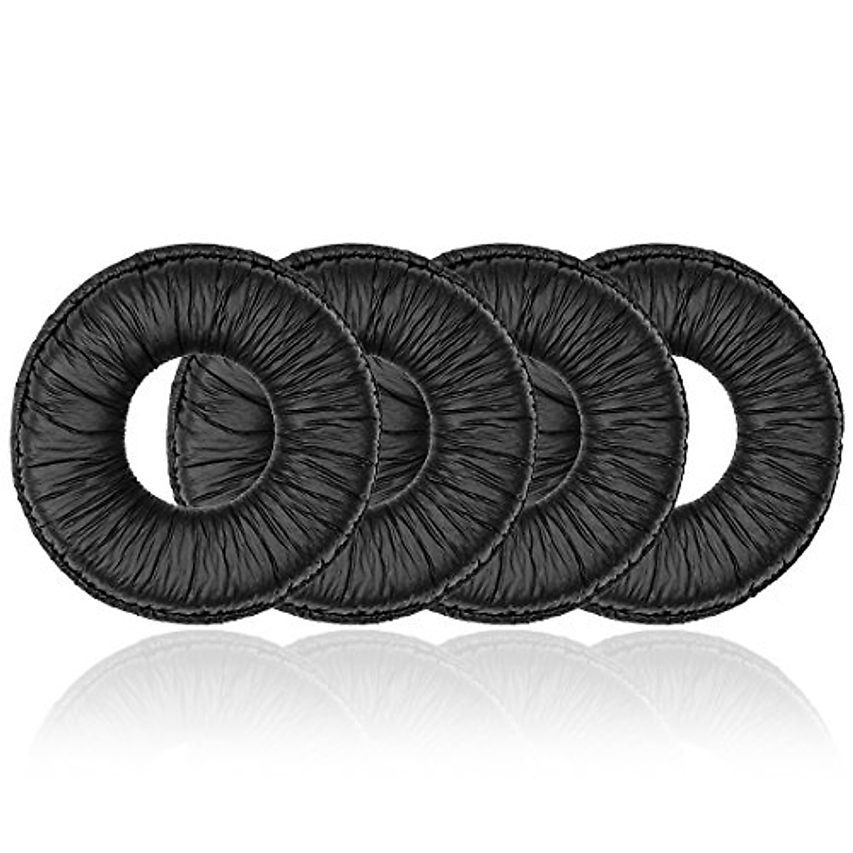 Geekria 2 Pairs QuickFit Replacement Ear Pads for Sony MDR-V150 V200 V250 V300 V400 ZX300 Headphones Earpads, Headset Ear Cushion Repair Parts (Black)