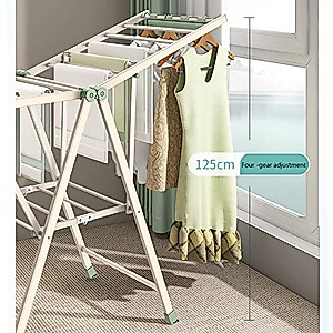 LHX Balcony Home Indoor and Outdoor Folding Clothes Drying Pole Drying Clothes