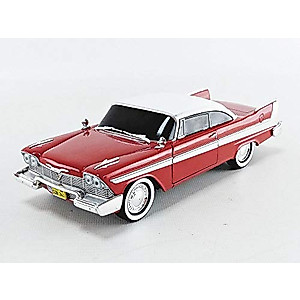 Greenlight 1: 24 Hollywood - Christine - 1958 Plymouth Fury Evil Version (Blacked Out Windows) 84082 Red