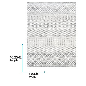 Artistic Weavers Chester Boho Moroccan Area Rug,7'10" x 10'3",Grey