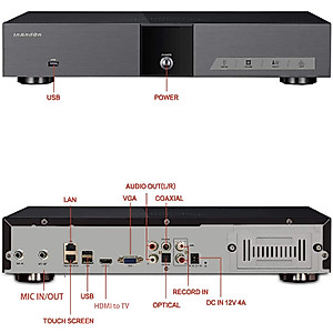 New Generation HiFine Karaoke System: KV-V5Max Smart Karaoke Player with 2T Harddrive, HiFine 22" Touch Screen, Cloud Song Download, Android Live TV and Movies Online.